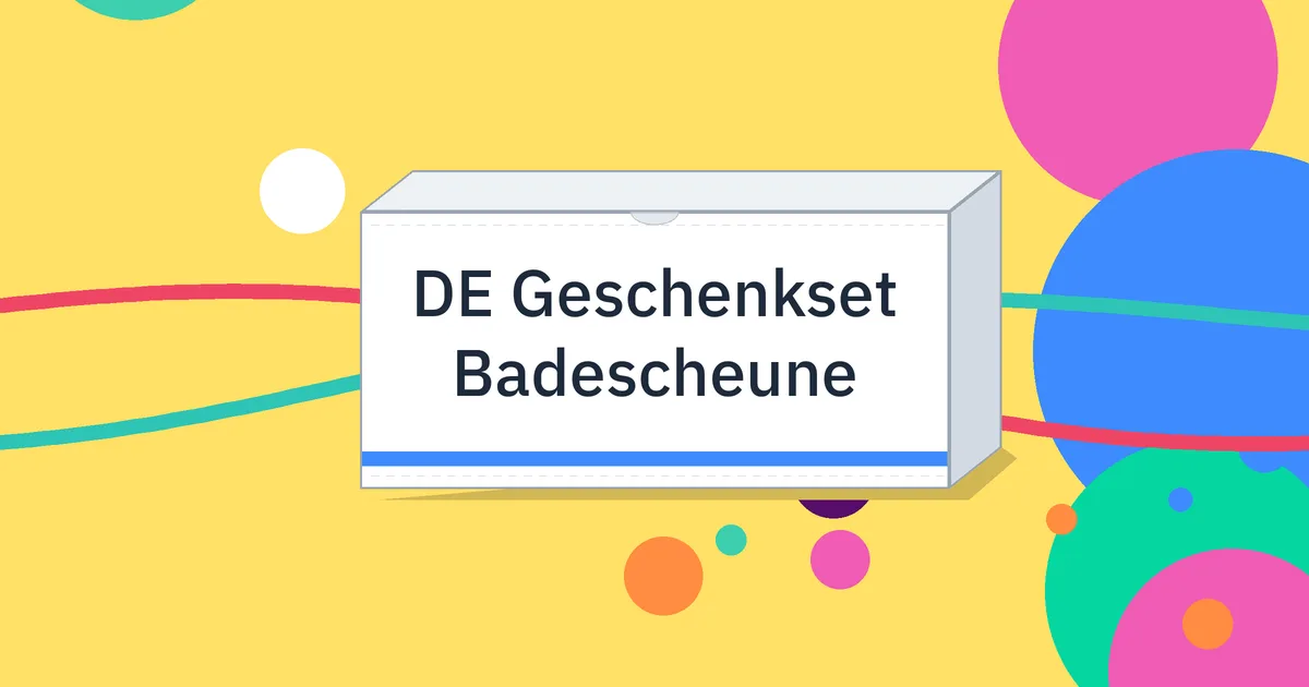 Symbolbild: Packung mit der Aufschrift DE Geschenkset Badescheune (PZN 19297534) – Verfügbarkeit und Bezug in Apotheken in Frankfurt am Main