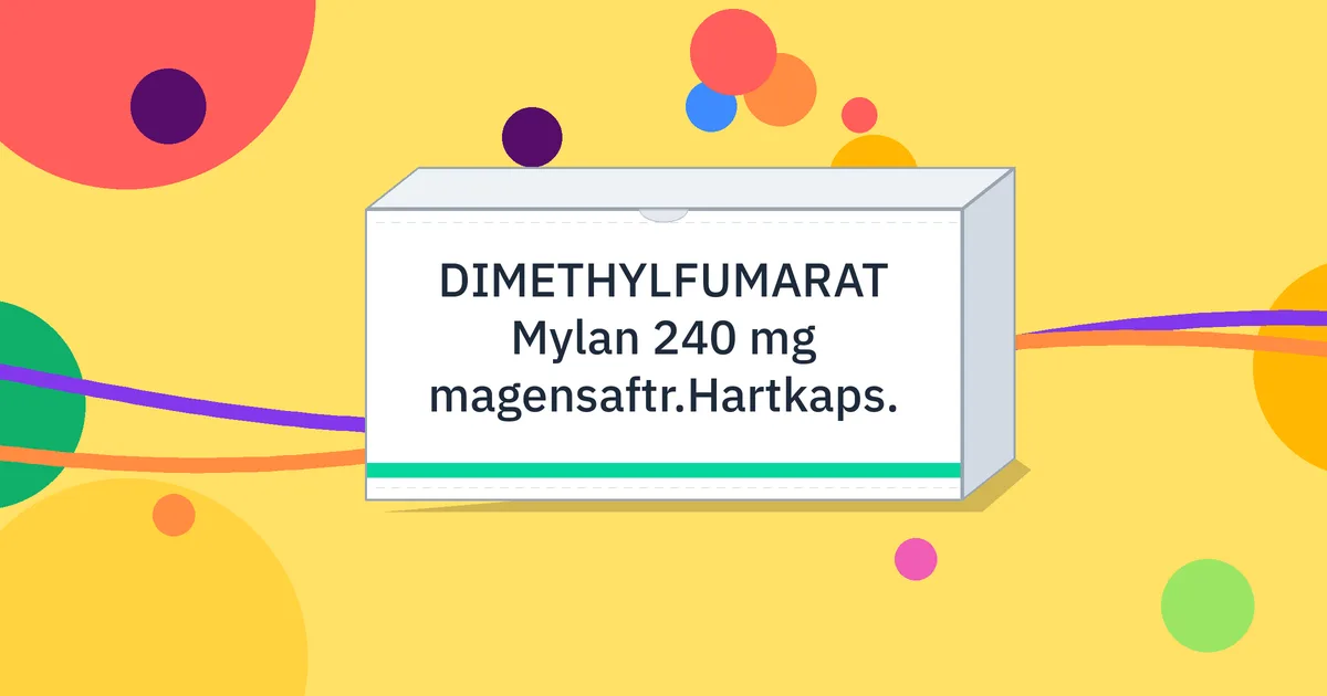 Symbolbild: Packung mit der Aufschrift DIMETHYLFUMARAT Mylan 240 mg magensaftr.Hartkaps. (PZN 18031573) – Verfügbarkeit und Bezug in Apotheken in Frankfurt am Main