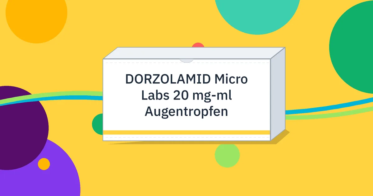Symbolbild: Packung mit der Aufschrift DORZOLAMID Micro Labs 20 mg-ml Augentropfen (PZN 15577343) – Verfügbarkeit und Bezug in Apotheken in Frankfurt am Main