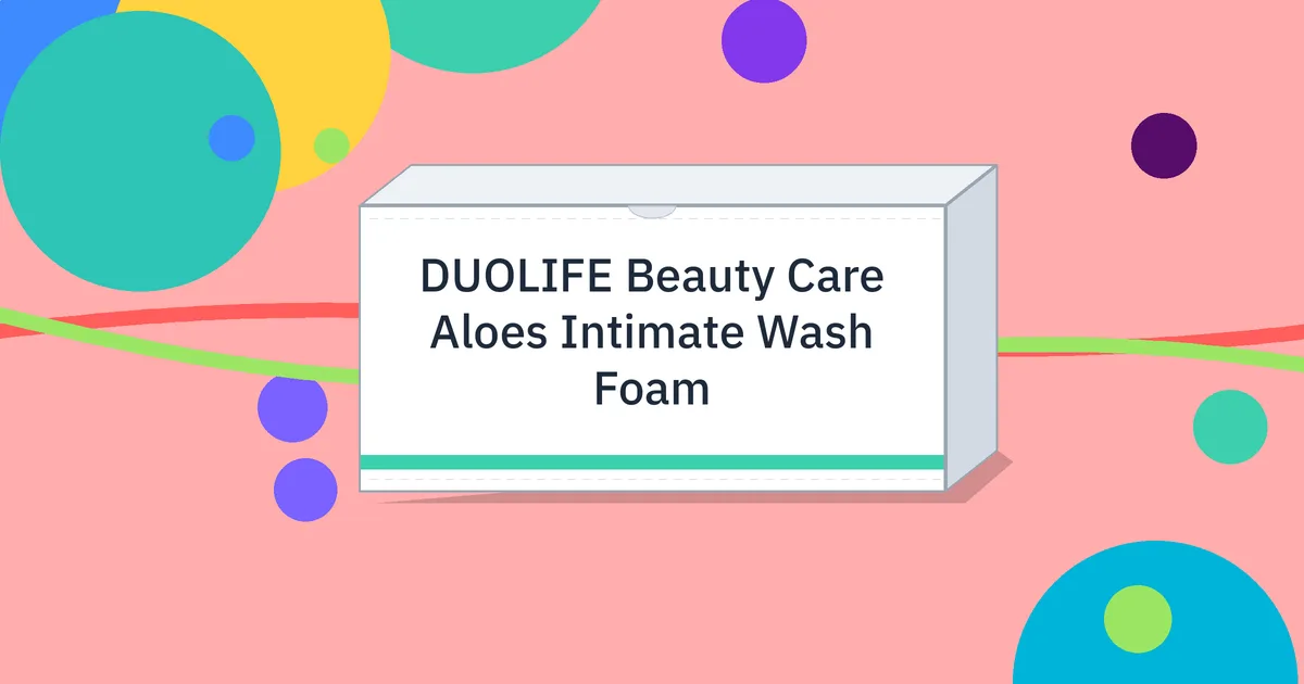 Symbolbild: Packung mit der Aufschrift DUOLIFE Beauty Care Aloes Intimate Wash Foam (PZN 17756216) – Verfügbarkeit und Bezug in Apotheken in Frankfurt am Main