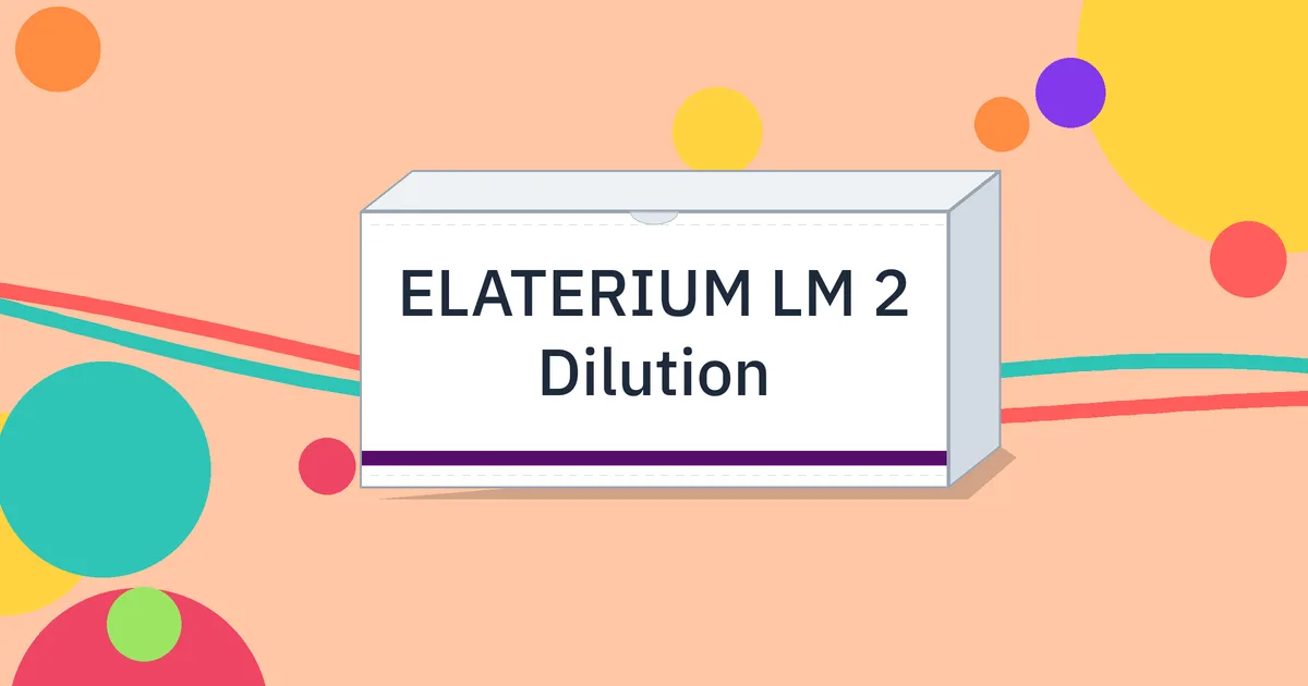 Symbolbild: Packung mit der Aufschrift ELATERIUM LM 2 Dilution (PZN 13470109) – Verfügbarkeit und Bezug in Apotheken in Frankfurt am Main