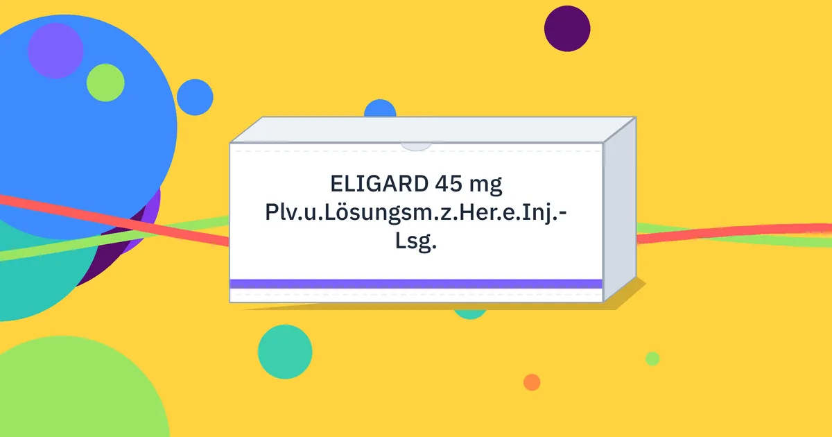 Symbolbild: Packung mit der Aufschrift ELIGARD 45 mg Plv.u.Lösungsm.z.Her.e.Inj.-Lsg. (PZN 08795335) – Verfügbarkeit und Bezug in Apotheken in Frankfurt am Main