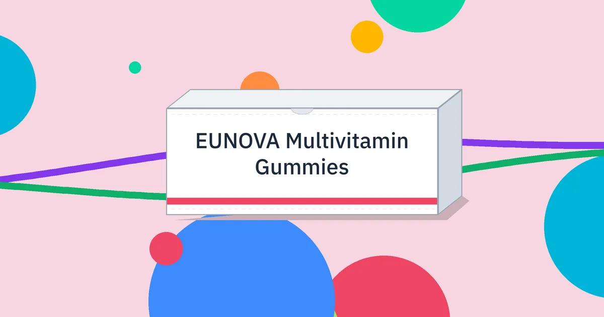 Symbolbild: Packung mit der Aufschrift EUNOVA Multivitamin Gummies (PZN 18747113) – Verfügbarkeit und Bezug in Apotheken in Frankfurt am Main