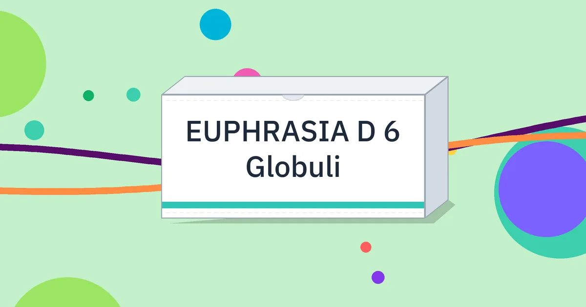 Symbolbild: Packung mit der Aufschrift EUPHRASIA D 6 Globuli (PZN 00908509) – Verfügbarkeit und Bezug in Apotheken in Frankfurt am Main