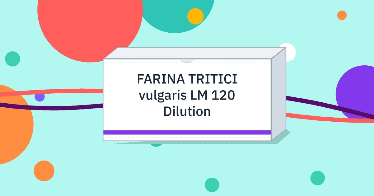 Symbolbild: Packung mit der Aufschrift FARINA TRITICI vulgaris LM 120 Dilution (PZN 13488173) – Verfügbarkeit und Bezug in Apotheken in Frankfurt am Main