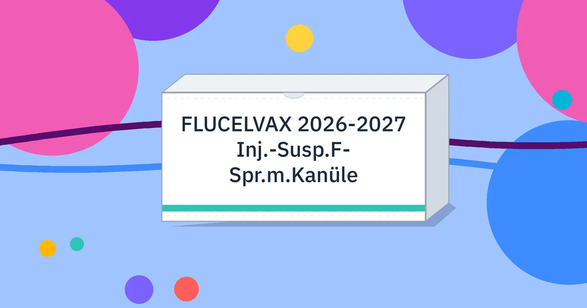 Symbolbild: Packung mit der Aufschrift FLUCELVAX 2026-2027 Inj.-Susp.F-Spr.m.Kanüle (PZN 20166122) – Verfügbarkeit und Bezug in Apotheken in Frankfurt am Main