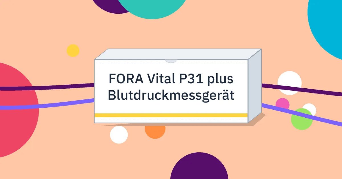 Symbolbild: Packung mit der Aufschrift FORA Vital P31 plus Blutdruckmessgerät (PZN 17864093) – Verfügbarkeit und Bezug in Apotheken in Frankfurt am Main