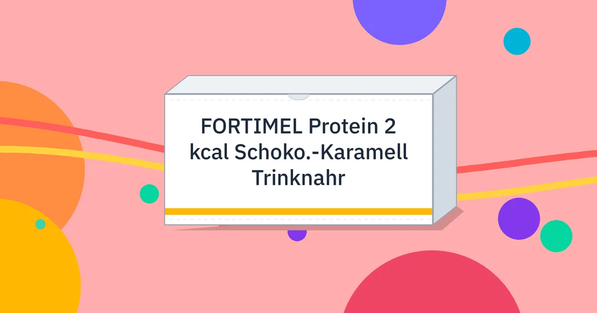 Symbolbild: Packung mit der Aufschrift FORTIMEL Protein 2 kcal Schoko.-Karamell Trinknahr (PZN 19095687) – Verfügbarkeit und Bezug in Apotheken in Frankfurt am Main