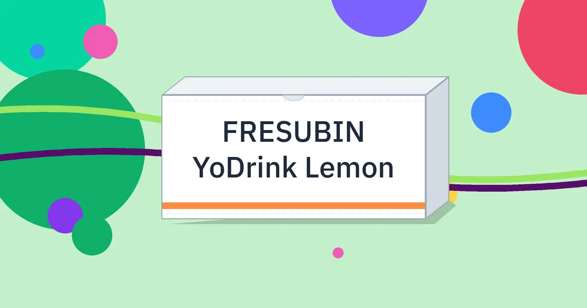 Symbolbild: Packung mit der Aufschrift FRESUBIN YoDrink Lemon (PZN 14413852) – Verfügbarkeit und Bezug in Apotheken in Frankfurt am Main