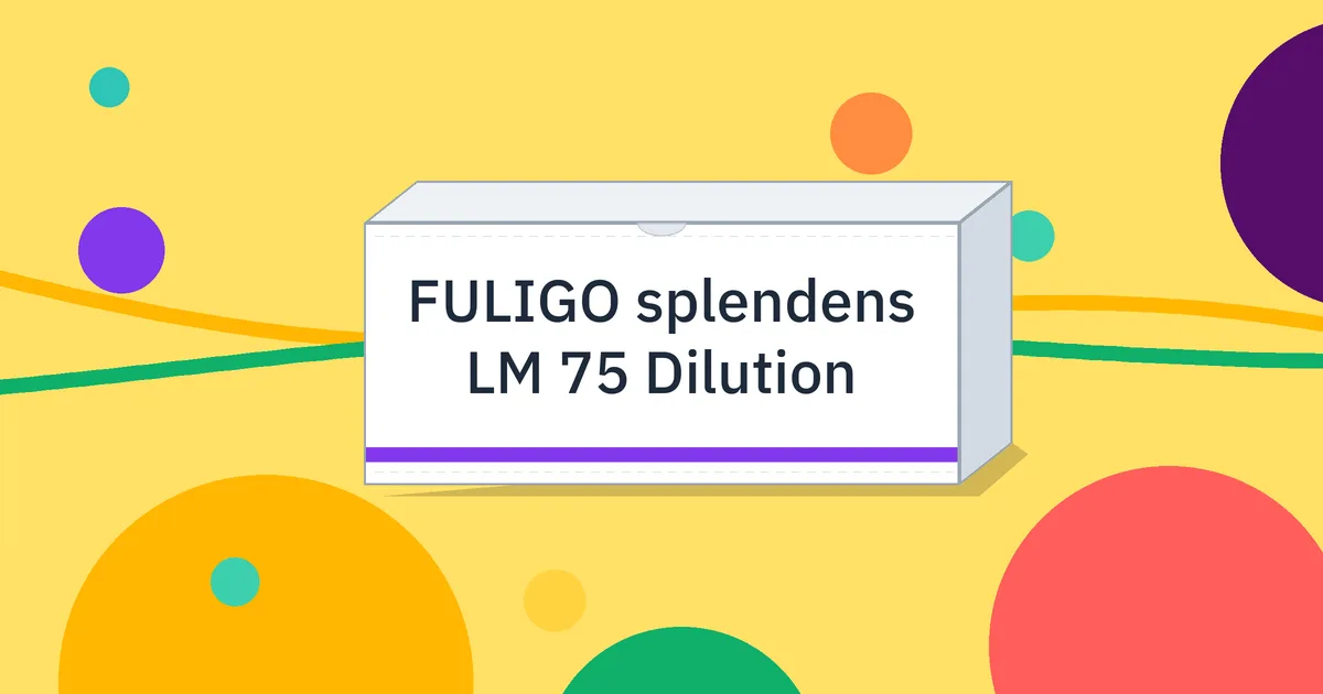 Symbolbild: Packung mit der Aufschrift FULIGO splendens LM 75 Dilution (PZN 13493688) – Verfügbarkeit und Bezug in Apotheken in Frankfurt am Main