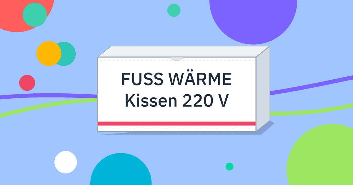 Symbolbild: Packung mit der Aufschrift FUSS WÄRME Kissen 220 V (PZN 09609406) – Verfügbarkeit und Bezug in Apotheken in Frankfurt am Main