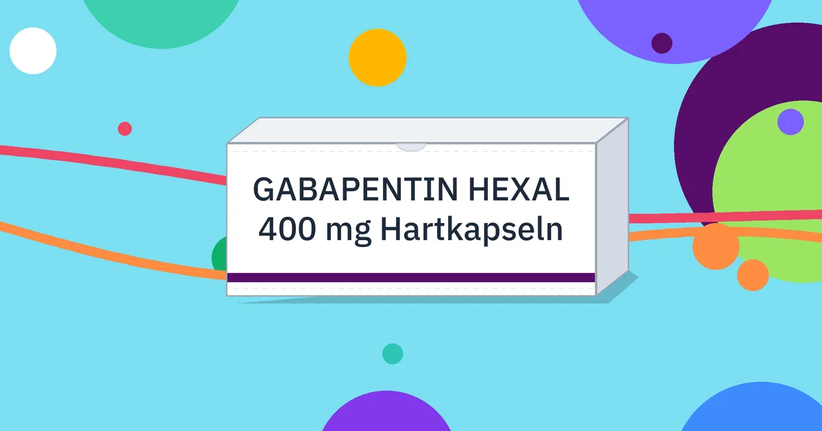Symbolbild: Packung mit der Aufschrift GABAPENTIN HEXAL 400 mg Hartkapseln (PZN 04024339) – Verfügbarkeit und Bezug in Apotheken in Frankfurt am Main