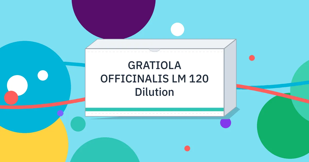 Symbolbild: Packung mit der Aufschrift GRATIOLA OFFICINALIS LM 120 Dilution (PZN 13546841) – Verfügbarkeit und Bezug in Apotheken in Frankfurt am Main