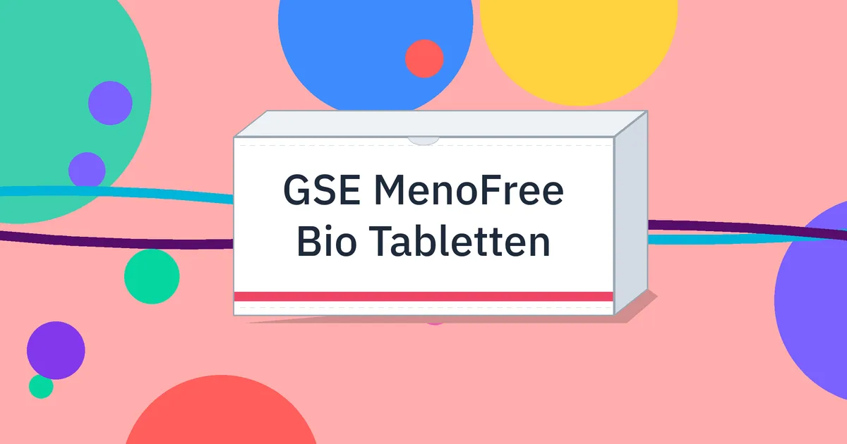 Symbolbild: Packung mit der Aufschrift GSE MenoFree Bio Tabletten (PZN 19421856) – Verfügbarkeit und Bezug in Apotheken in Frankfurt am Main