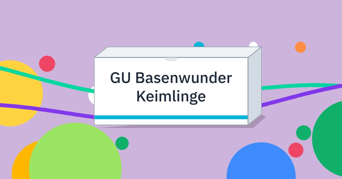 Symbolbild: Packung mit der Aufschrift GU Basenwunder Keimlinge (PZN 16653738) – Verfügbarkeit und Bezug in Apotheken in Frankfurt am Main