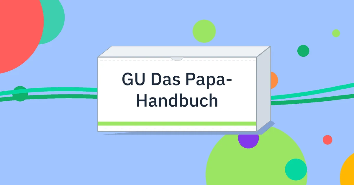 Symbolbild: Packung mit der Aufschrift GU Das Papa-Handbuch (PZN 16336699) – Verfügbarkeit und Bezug in Apotheken in Frankfurt am Main
