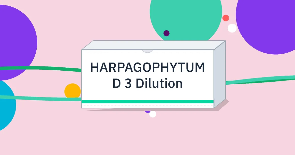 Symbolbild: Packung mit der Aufschrift HARPAGOPHYTUM D 3 Dilution (PZN 02401996) – Verfügbarkeit und Bezug in Apotheken in Frankfurt am Main