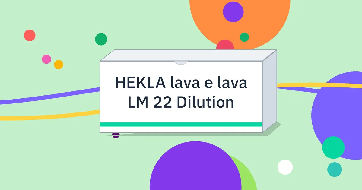 Symbolbild: Packung mit der Aufschrift HEKLA lava e lava LM 22 Dilution (PZN 12800585) – Verfügbarkeit und Bezug in Apotheken in Frankfurt am Main