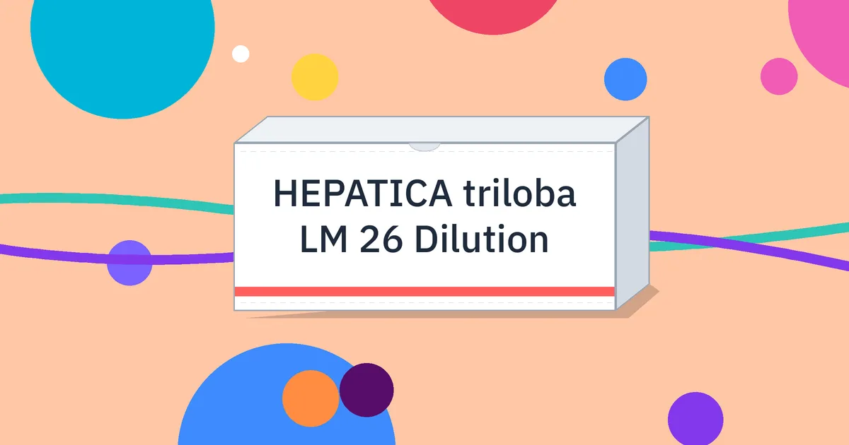 Symbolbild: Packung mit der Aufschrift HEPATICA triloba LM 26 Dilution (PZN 13552273) – Verfügbarkeit und Bezug in Apotheken in Frankfurt am Main