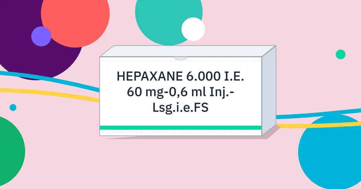 Symbolbild: Packung mit der Aufschrift HEPAXANE 6.000 I.E. 60 mg-0,6 ml Inj.-Lsg.i.e.FS (PZN 19875994) – Verfügbarkeit und Bezug in Apotheken in Frankfurt am Main
