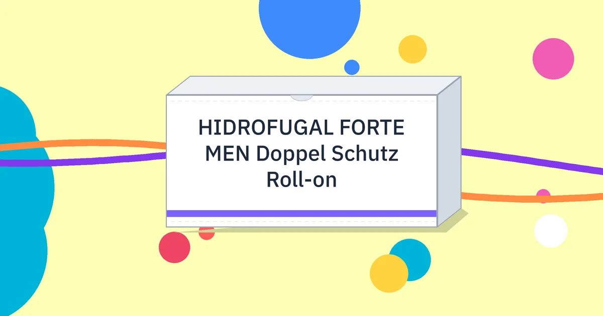 Symbolbild: Packung mit der Aufschrift HIDROFUGAL FORTE MEN Doppel Schutz Roll-on (PZN 19118715) – Verfügbarkeit und Bezug in Apotheken in Frankfurt am Main