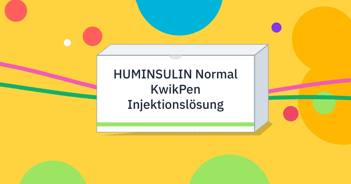 Symbolbild: Packung mit der Aufschrift HUMINSULIN Normal KwikPen Injektionslösung (PZN 06922054) – Verfügbarkeit und Bezug in Apotheken in Frankfurt am Main