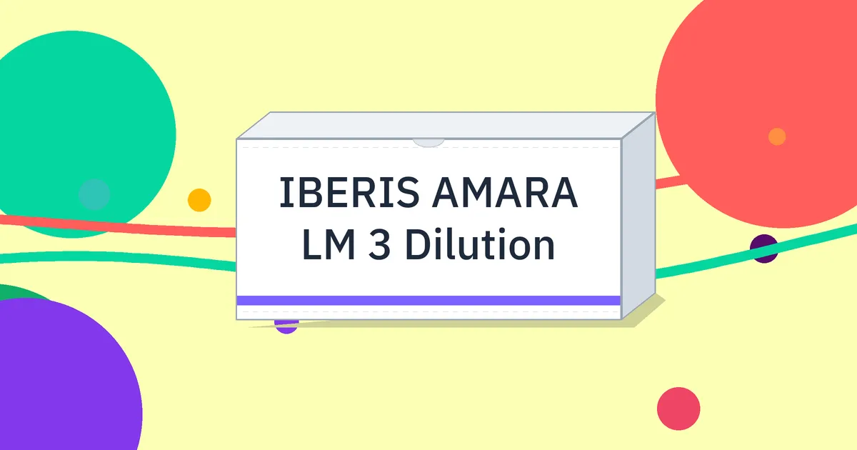 Symbolbild: Packung mit der Aufschrift IBERIS AMARA LM 3 Dilution (PZN 12891286) – Verfügbarkeit und Bezug in Apotheken in Frankfurt am Main