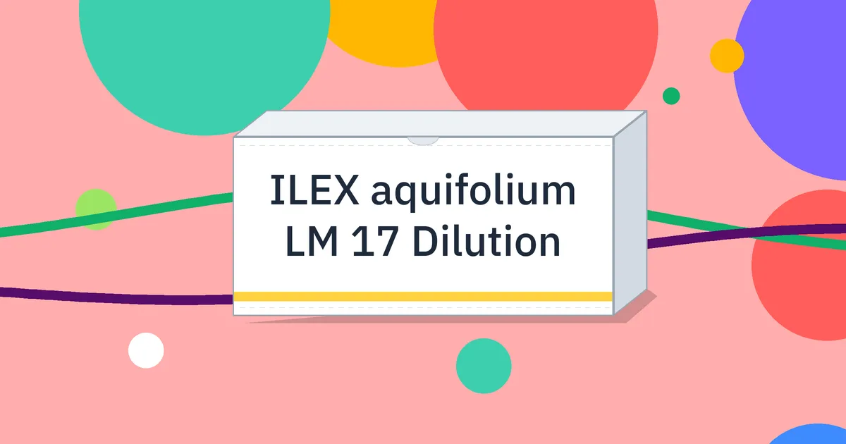 Symbolbild: Packung mit der Aufschrift ILEX aquifolium LM 17 Dilution (PZN 12912137) – Verfügbarkeit und Bezug in Apotheken in Frankfurt am Main