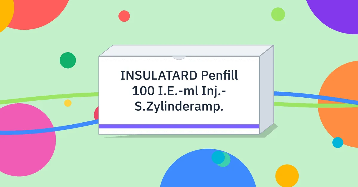 Symbolbild: Packung mit der Aufschrift INSULATARD Penfill 100 I.E.-ml Inj.-S.Zylinderamp. (PZN 05039656) – Verfügbarkeit und Bezug in Apotheken in Frankfurt am Main