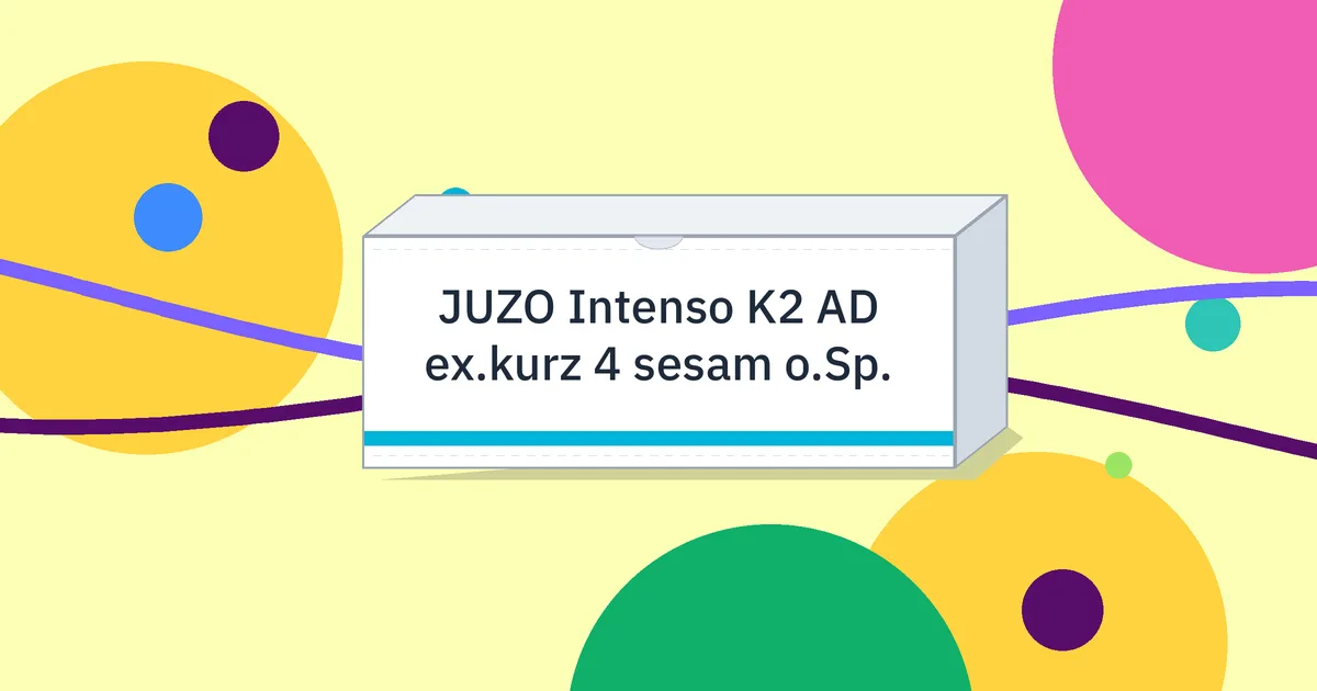 Symbolbild: Packung mit der Aufschrift JUZO Intenso K2 AD ex.kurz 4 sesam o.Sp. (PZN 18618605) – Verfügbarkeit und Bezug in Apotheken in Frankfurt am Main
