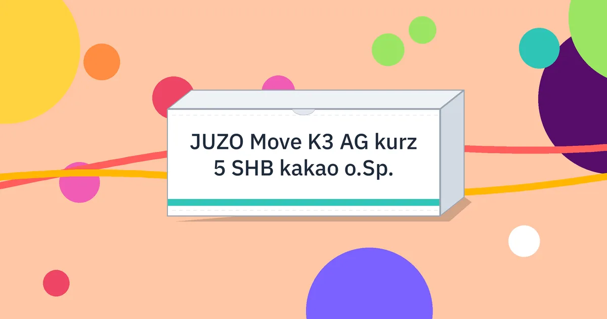 Symbolbild: Packung mit der Aufschrift JUZO Move K3 AG kurz 5 SHB kakao o.Sp. (PZN 18593354) – Verfügbarkeit und Bezug in Apotheken in Frankfurt am Main