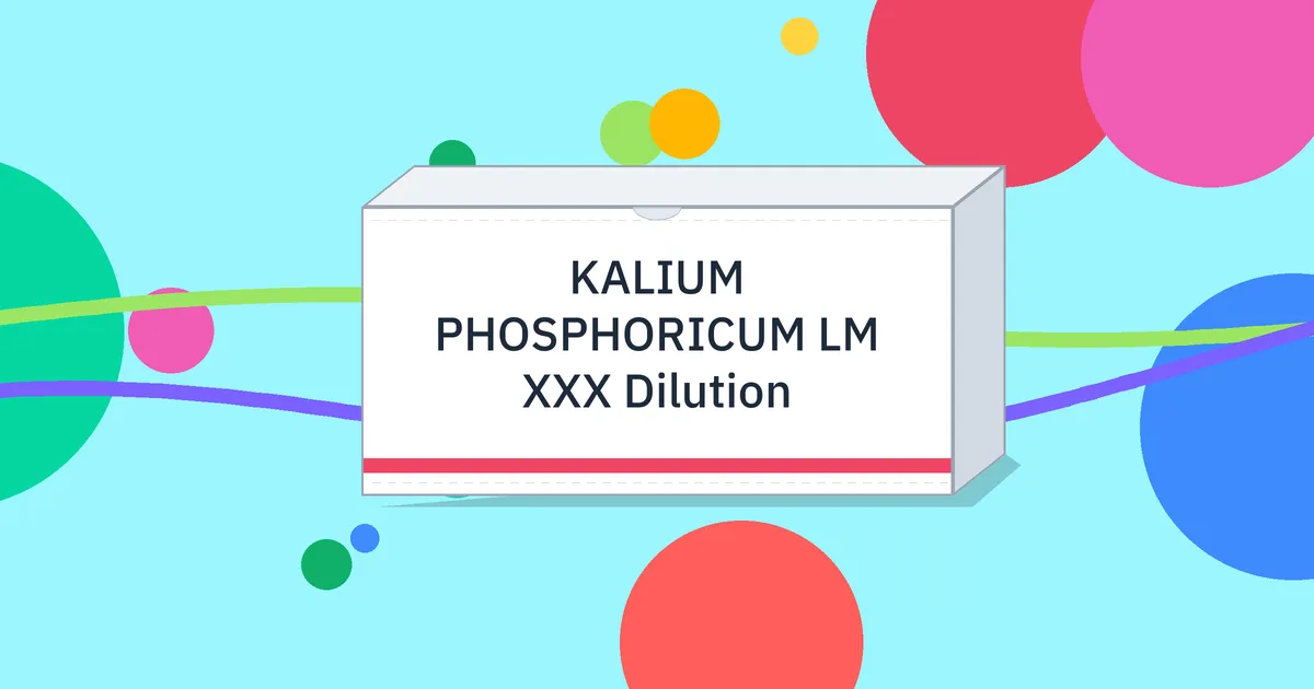 Symbolbild: Packung mit der Aufschrift KALIUM PHOSPHORICUM LM XXX Dilution (PZN 02675015) – Verfügbarkeit und Bezug in Apotheken in Frankfurt am Main