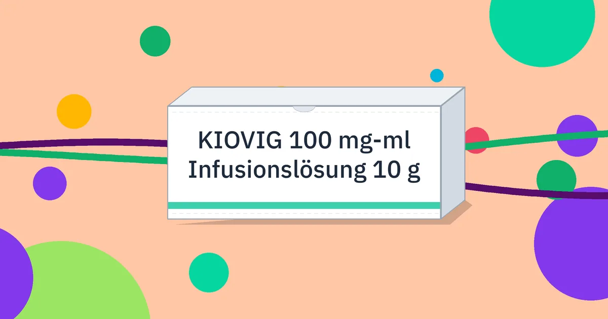 Symbolbild: Packung mit der Aufschrift KIOVIG 100 mg-ml Infusionslösung 10 g (PZN 08446020) – Verfügbarkeit und Bezug in Apotheken in Frankfurt am Main