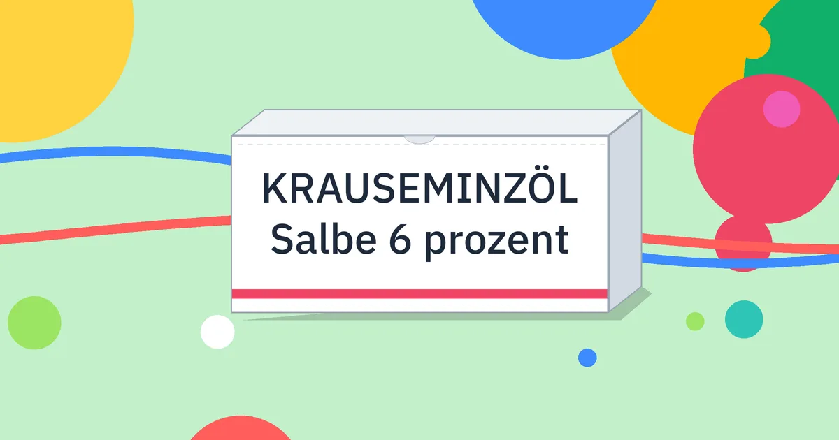 Symbolbild: Packung mit der Aufschrift KRAUSEMINZÖL Salbe 6 prozent (PZN 18900827) – Verfügbarkeit und Bezug in Apotheken in Frankfurt am Main