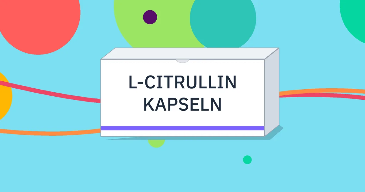Symbolbild: Packung mit der Aufschrift L-CITRULLIN KAPSELN (PZN 18256510) – Verfügbarkeit und Bezug in Apotheken in Frankfurt am Main
