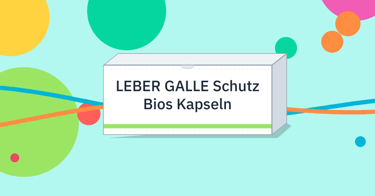 Symbolbild: Packung mit der Aufschrift LEBER GALLE Schutz Bios Kapseln (PZN 06557092) – Verfügbarkeit und Bezug in Apotheken in Frankfurt am Main