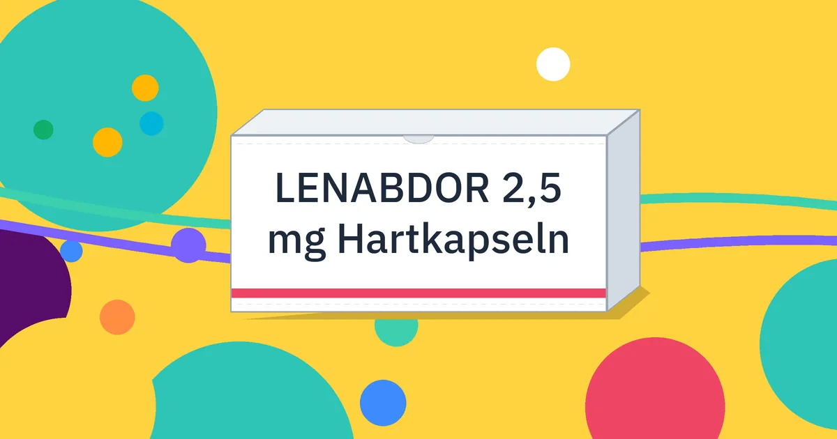 Symbolbild: Packung mit der Aufschrift LENABDOR 2,5 mg Hartkapseln (PZN 17934221) – Verfügbarkeit und Bezug in Apotheken in Frankfurt am Main