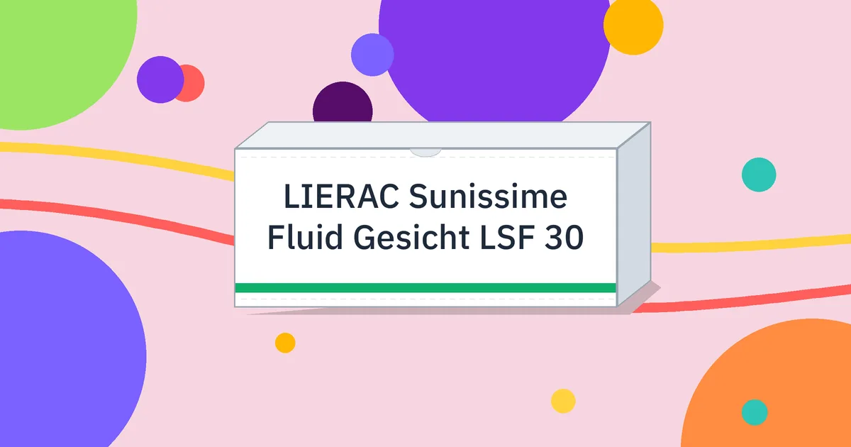 Symbolbild: Packung mit der Aufschrift LIERAC Sunissime Fluid Gesicht LSF 30 (PZN 19185060) – Verfügbarkeit und Bezug in Apotheken in Frankfurt am Main