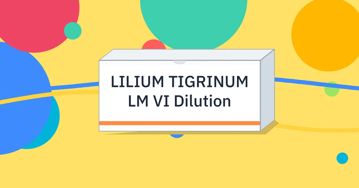 Symbolbild: Packung mit der Aufschrift LILIUM TIGRINUM LM VI Dilution (PZN 04496104) – Verfügbarkeit und Bezug in Apotheken in Frankfurt am Main