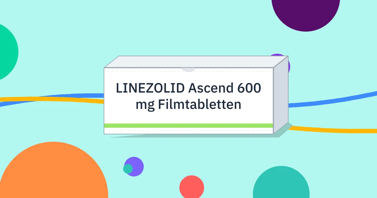 Symbolbild: Packung mit der Aufschrift LINEZOLID Ascend 600 mg Filmtabletten (PZN 16127263) – Verfügbarkeit und Bezug in Apotheken in Frankfurt am Main