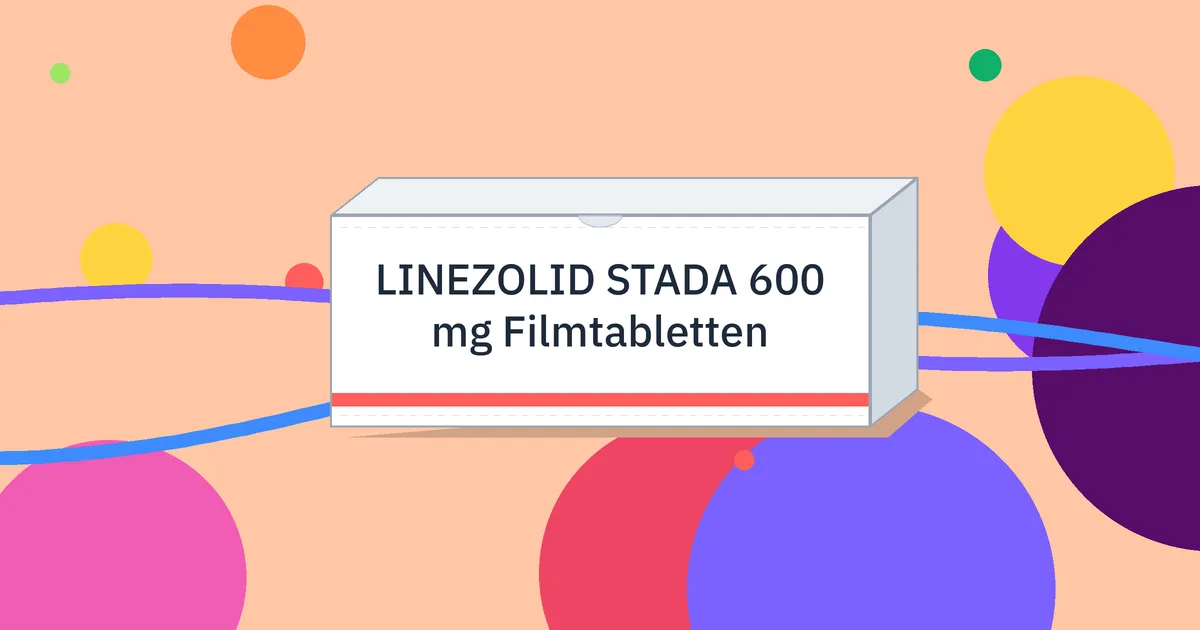Symbolbild: Packung mit der Aufschrift LINEZOLID STADA 600 mg Filmtabletten (PZN 11088699) – Verfügbarkeit und Bezug in Apotheken in Frankfurt am Main