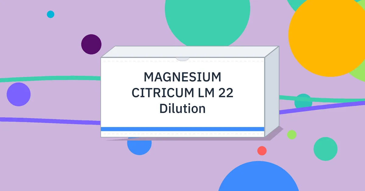 Symbolbild: Packung mit der Aufschrift MAGNESIUM CITRICUM LM 22 Dilution (PZN 13764816) – Verfügbarkeit und Bezug in Apotheken in Frankfurt am Main