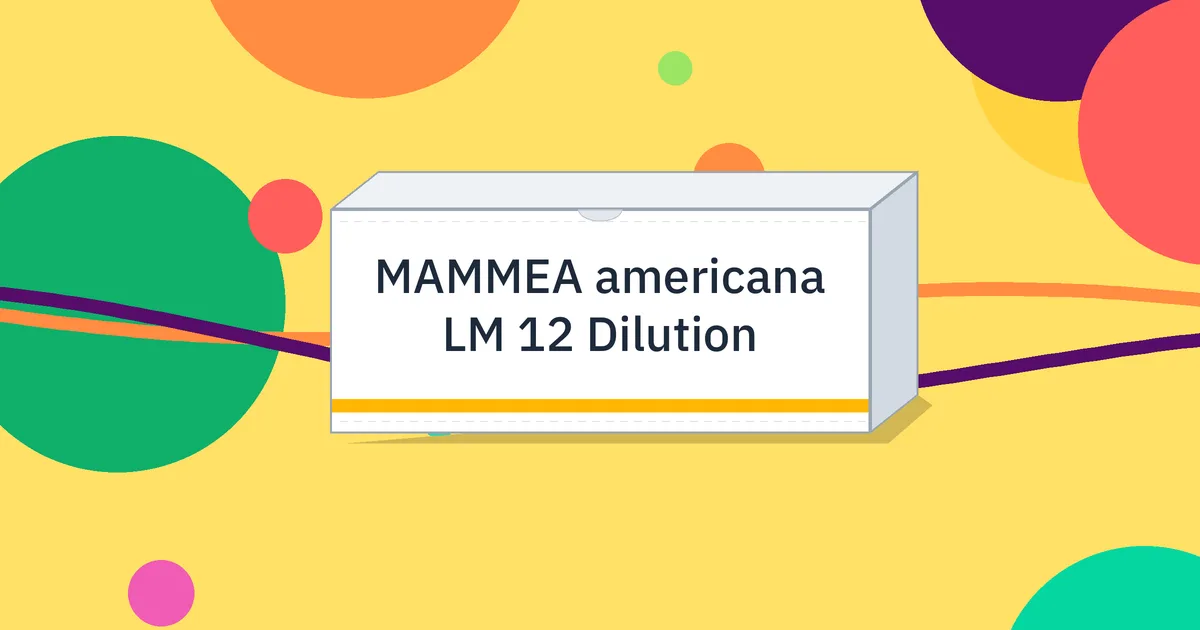 Symbolbild: Packung mit der Aufschrift MAMMEA americana LM 12 Dilution (PZN 13540330) – Verfügbarkeit und Bezug in Apotheken in Frankfurt am Main