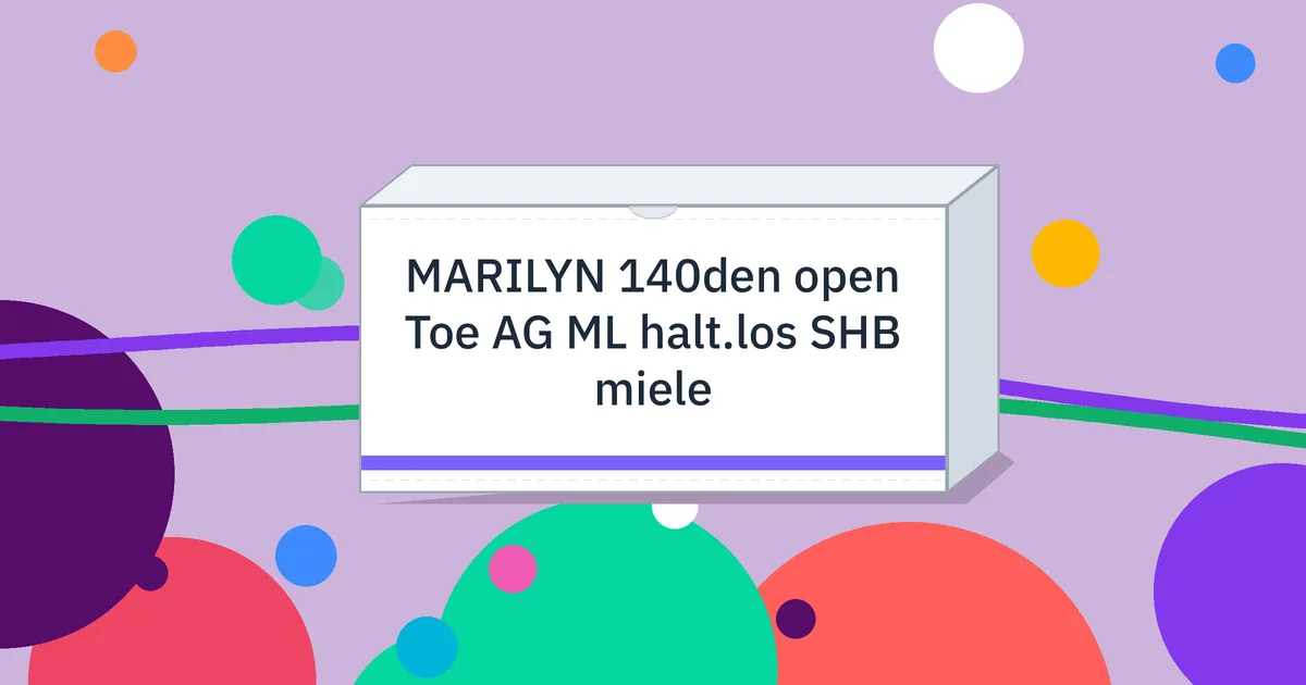 Symbolbild: Packung mit der Aufschrift MARILYN 140den open Toe AG ML halt.los SHB miele (PZN 16187911) – Verfügbarkeit und Bezug in Apotheken in Frankfurt am Main