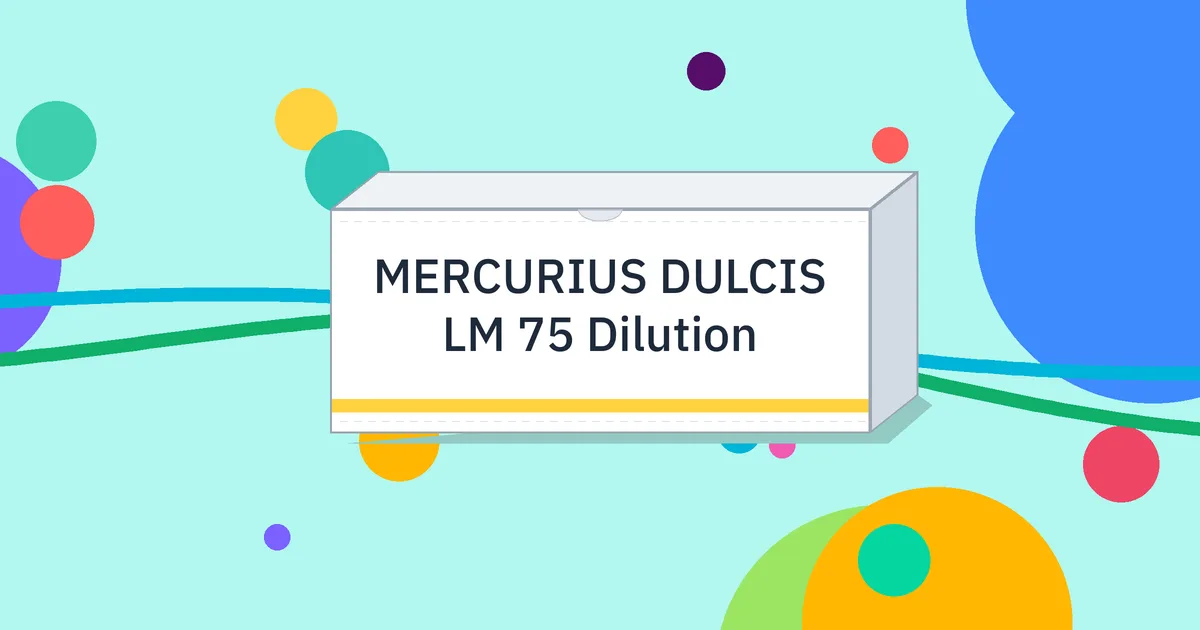 Symbolbild: Packung mit der Aufschrift MERCURIUS DULCIS LM 75 Dilution (PZN 12951634) – Verfügbarkeit und Bezug in Apotheken in Frankfurt am Main