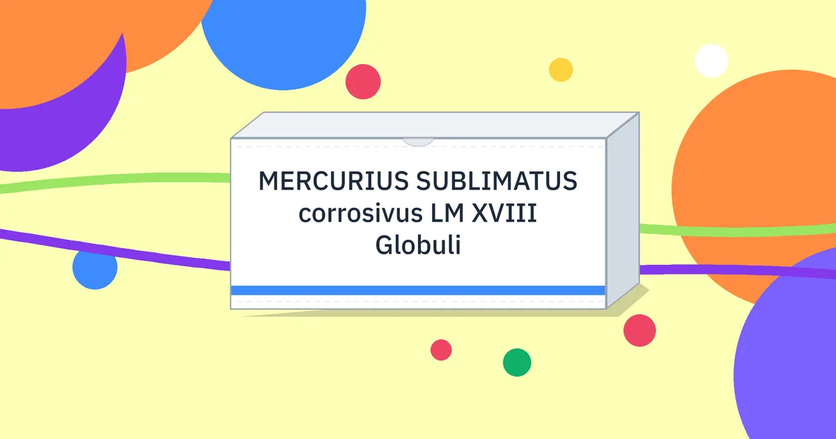Symbolbild: Packung mit der Aufschrift MERCURIUS SUBLIMATUS corrosivus LM XVIII Globuli (PZN 02659743) – Verfügbarkeit und Bezug in Apotheken in Frankfurt am Main