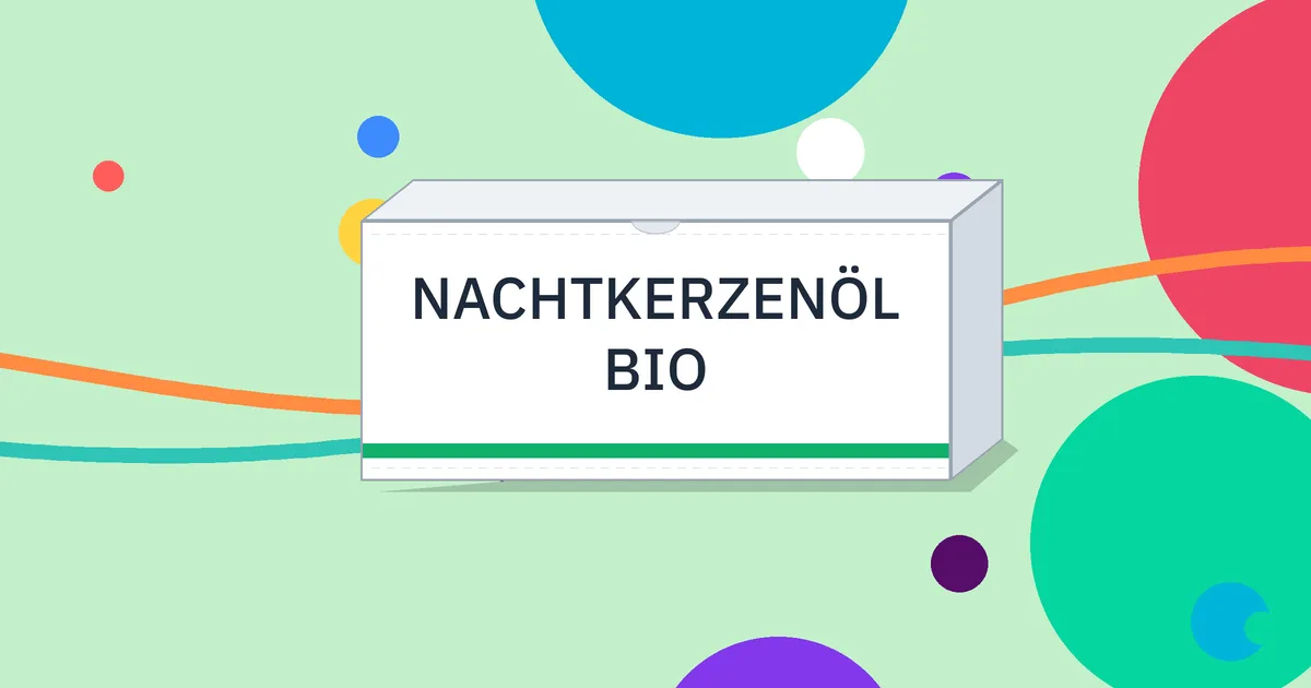 Symbolbild: Packung mit der Aufschrift NACHTKERZENÖL BIO (PZN 10931857) – Verfügbarkeit und Bezug in Apotheken in Frankfurt am Main