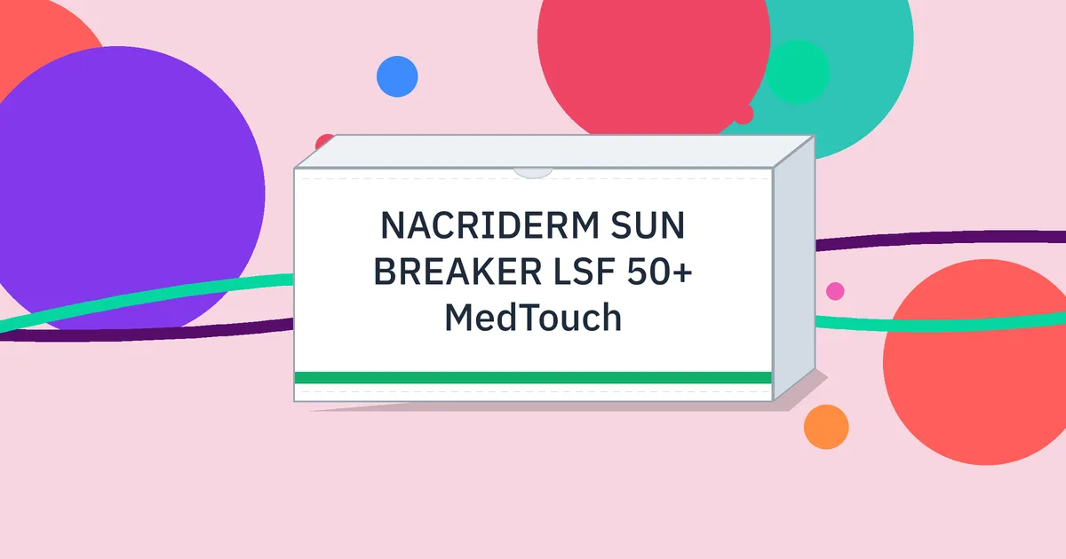 Symbolbild: Packung mit der Aufschrift NACRIDERM SUN BREAKER LSF 50+ MedTouch (PZN 10519476) – Verfügbarkeit und Bezug in Apotheken in Frankfurt am Main