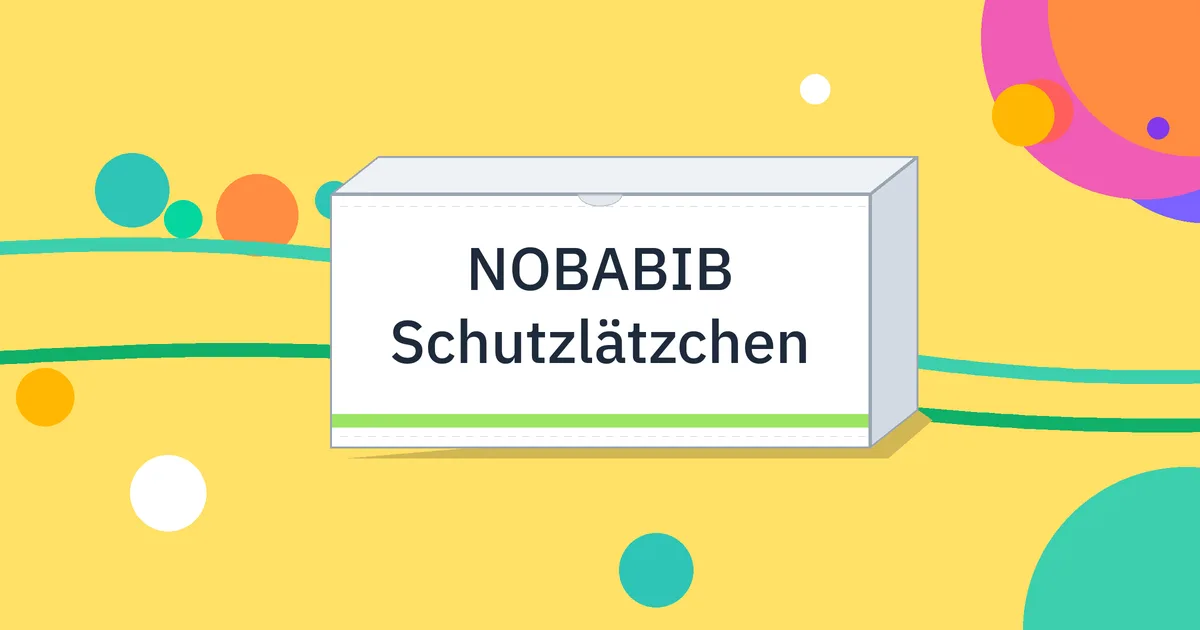 Symbolbild: Packung mit der Aufschrift NOBABIB Schutzlätzchen (PZN 12872283) – Verfügbarkeit und Bezug in Apotheken in Frankfurt am Main