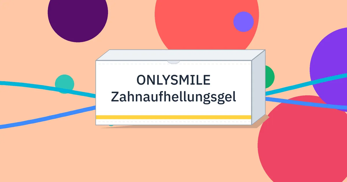 Symbolbild: Packung mit der Aufschrift ONLYSMILE Zahnaufhellungsgel (PZN 20129345) – Verfügbarkeit und Bezug in Apotheken in Frankfurt am Main